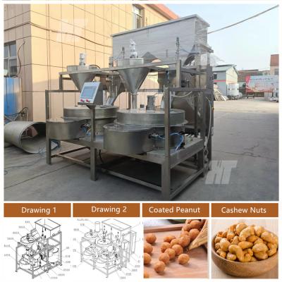 China Coating Machine For Sugar / Starch / Flour / Liquid Coating Peanut And Nuts Beans for sale