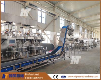 China Highly Operational Peanut Coating Frying Flavoring Processing Plant Coated Peanut Frying Flavoring Line for sale