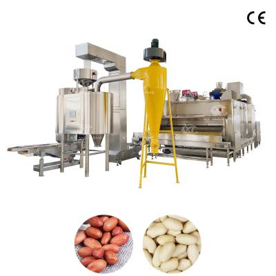 China 500kg/h Stainless Steel Air Peanut/Hazelnut/Pistachio Blanching Machine with PLC Control for Efficient Peeling for sale