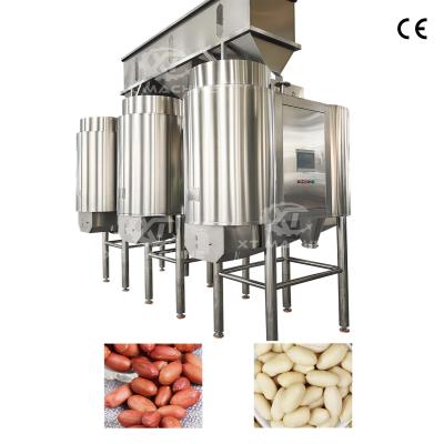 China 500-1200kg/h Capacity 304 Stainless Steel Peanut Blanching Machine with 98% Blanching Rate for sale