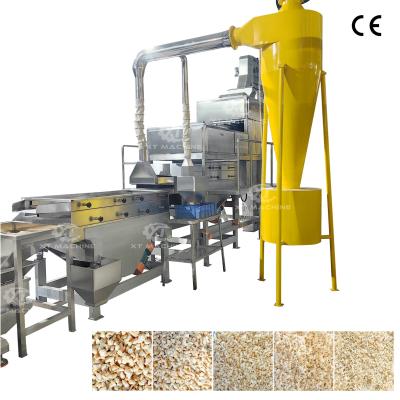 China 2-Stage Industrial Peanut Chopping Machine with 500kg/hr Capacity and 7.5kw Power for Bakery and Ice Cream Toppings for sale