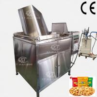 China Stainless Steel Peanut Fryer with Temperature Control and 300kg/h Capacity Batch Fryer for sale