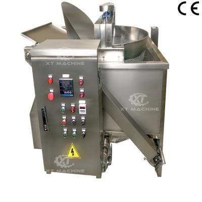 China Commercial 304 Stainless Steel Gas Fryer with 300kg/H Capacity and Japanese Technology for Peanuts and Beans for sale