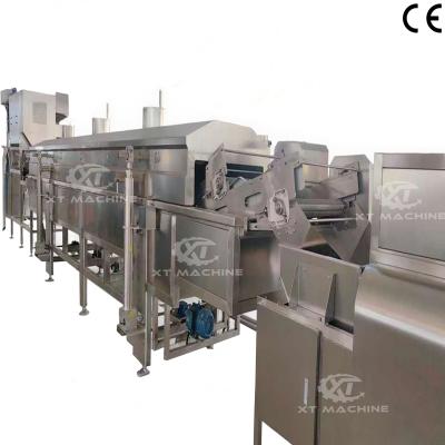 China 304 Stainless Steel Peanuts/Nuts/Broadbeans Continuous Frying Machine with Automatic Temperature Control for sale