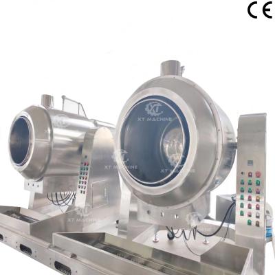 China 80kg/batch Stainless Steel SUS304 Sugar Coating Machine with Automatic Temperature Control for Nut Roasting for sale