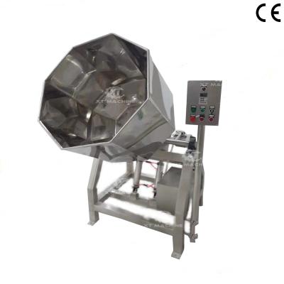 China SUS 304 Octagonal Seasoning Mixer with Automatic Mixing for Coated and Fried Snacks for sale