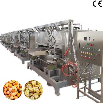 China Fully Automatic 100kg/h Coated Nut Roasting Machine Japanese Beans Swing Roaster with PLC Control  for Nut Processing for sale