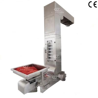 China Stainless Steel 304 Food Grade Z Bucket Elevator with 0.75KW Power and Variable Speed for Nut Processing for sale