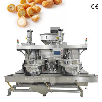China 500-1000kg/h Coated Peanut Burger Making Machine with PLC Control Cashew Coating Machine Food Grade for sale