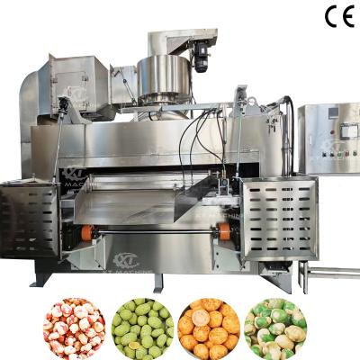 China SUS304 Coated Nuts Swing Roaster with PLC Control Japanese Bean Peanut Roaster for 100kg/h Nuts Flat Oven for sale