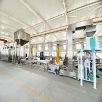 China Automatic PLC Control Peanut/Hazelnut/Pistachio Blanching Machine with Vacuum Package Machine for sale
