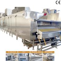 China High Capacity Stainless Steel Nut Roasting Machine Japanese Beans Roaster with Air Cooling for Nut Processing Plants for sale