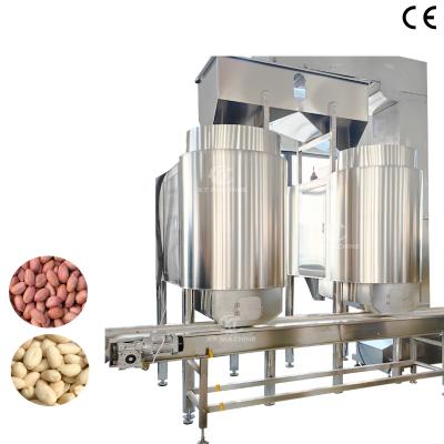 China Full Automatic Peanut Red Skin Removing Machine Groundnut Peeling Machine with PLC Control System for sale