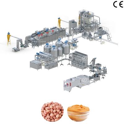 China Fully Automatic Peanut Butter/Cashew Nut Butter/Pistachio Butter Production Line 200-2000kg/h and PLC Control for sale