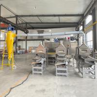 China PLC Controlled Split Peanuts Blanching Machine with 800-1000kg/h Capacity for Nuts Chopping/peanut butter processing line for sale