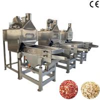 China PLC Controlled Split Peanuts Blanching Machine with 800-1000kg/h Capacity for Nuts Chopping/peanut butter processing line for sale