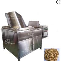 China SUS304 Food Grade Automatic Peanut Cashew Nuts Hazelnut Batch Frying Machine with Adjustable Temperature for sale