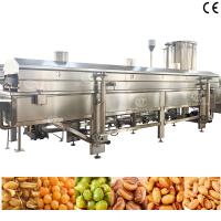 China Stainless Steel 304 Large Capacity Continuous Corn Flakes Nuts Frying Machine for Nut Processing Plants With CE Certification for sale