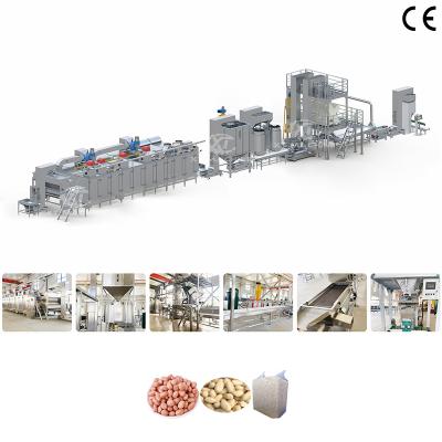 China Industrial Grade Stainless Steel 304 Roasted Hazelnut Blanching Production Line Blanched Peanut Processing Plant with 500-1000 kg/h Capacity for sale