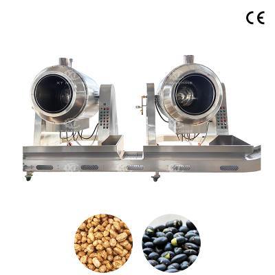 China Large Capacity 70kg/batch Seed Drum Roasting Machine Gas Heating Sugar Coating And Heating Machine for sale