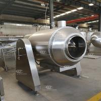 China Large Capacity 70kg/batch Seed Drum Roasting Machine Gas Heating Sugar Coating And Heating Machine for sale
