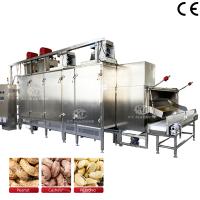 China Hot Sale Continuous Nuts Roasting Machine with Adjustable Conveying Speed PLC Control Baking Oven for sale