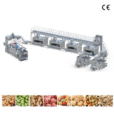 China Fully Automatic Peanut Coating And Roasting Production Line with Stainless Steel 304 Food Grade for Food Industry for sale