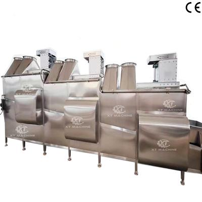 China 1000kg/h-2000kg/h Fryed Food Cooling Machine Peanut Air Cooling System Controllable Conveying Speed for sale