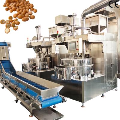 China 500kg/h-1000kg/h Automatic Nut Coating Machine Covered Peanut Making Machine with PLC Control System for Snack Food Factory for sale