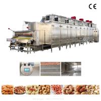 China PLC Controlled Industrial Food Roaster Machine with Stainless Steel Construction and 3000kg/h Capacity for sale