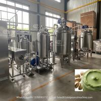 China Full Automated Peanut Butter Almond Butter Production Line Nut Butter Making Machine with PLC Control 2000kg/h Capacity for sale
