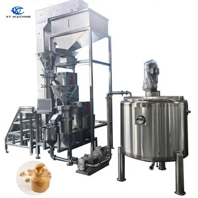 China 500kg/h Fully Automatic Peanut Butter Production Line with SUS 304 Stainless Steel for Nut Butter Processing for sale