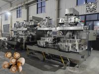 China 300-400kg/h PLC Controlled  automatic powder coating machine for making crunchy wasabi coated peanuts for sale