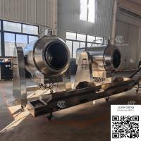 China 70kg/batch Gas Heating Roller Roaster Sugar-coated Peanut Making Machine with SS304 Material for sale