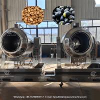 China Large Capacity 70kg/batch Seed Drum Roasting Machine Gas Heating Sugar Coating And Heating Machine for sale