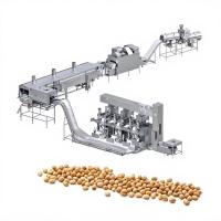 China 1000kg/h Capacity PLC Control Stainless Steel Peanut Frying Machine for Coated Peanut Processing Plant for sale