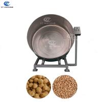 China 100kg/h Semi-Automatic Stainless Steel Peanut Batch Coating Machine for Seed and Nut Processing for sale
