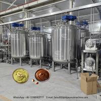 China SS304 Peanut Butter Mixing/Cooling Tank with De-gassing for Industrial Emulsifying Heating and Insulation Mixing Tank for sale
