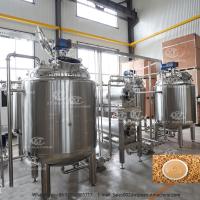 China SS304 Peanut Butter Mixing/Cooling Tank with De-gassing for Industrial Emulsifying Heating and Insulation Mixing Tank for sale
