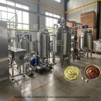 China High Efficiency 1000-2000kg/h Peanut Butter Production Line Nut Butter Making Machine with Dual-Stage Grinding For Nut Processing Plants for sale