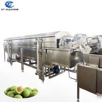 China PLC Controlled Customizable Continuous Peanut Frying Machine with SUS304 Material for Industrial Food Processing for sale