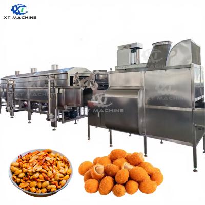 China Industrial SUS304 Continuous Frying Machine with PLC Control for Peanuts Broad Beans and Green Beans 500～800 Kg/h Capacity for sale