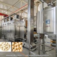 China 500kg/h Whole-Kernel Blanched Peanut Production Line Hazelnut Peeling Equipment and Food Grade Construction for sale