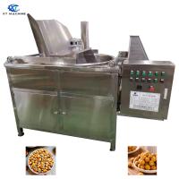 China 300kg/h Capacity 304 Stainless Steel Gas Batch Fryer with Intelligent Temperature Control for Nuts and Beans for sale