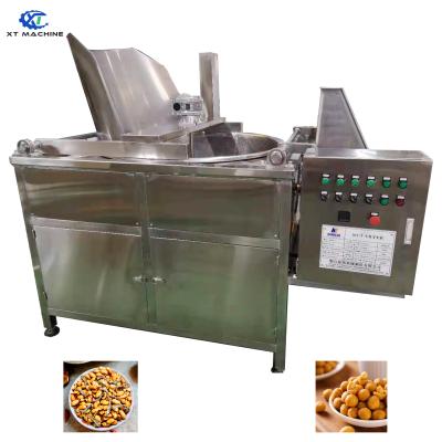 China 300kg/h Capacity 304 Stainless Steel Gas Batch Fryer with Intelligent Temperature Control for Nuts and Beans for sale
