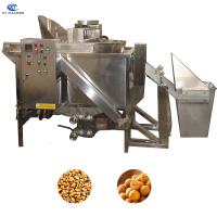 China Automatic Temperature Control Stainless Steel 304 Gas Fryer with 350L Oil Capacity for Peanut and Bean Frying for sale