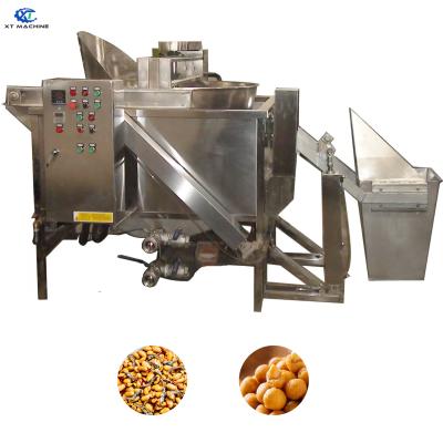 China Automatic Temperature Control Stainless Steel 304 Gas Fryer with 350L Oil Capacity for Peanut and Bean Frying for sale