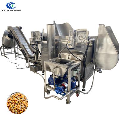 China SUS304 Stainless Steel Peanut Frying Machine with Intelligent Temperature Control and 350L Oil Capacity for sale