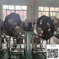 China SS304 Stainless Steel Octagonal Snack Seasoning Machine with 500kg/h Capacity Food Flavoring Machine for Automatic Mixing for sale