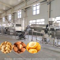 China Double Drum Seasoning Machine 500kg/h Snacks Seasoning Powder Machine with Automatic Feeding and Discharging for sale